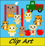 10 Apples Up On Top Inspired Clip Art ( Story Book Clipart By Bookish ...