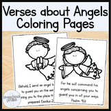 Verses About Angels Coloring Pages - Christian Preschool Ministry ...