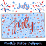 July Desktop Background | Monthly Design | Desktop Wallpaper | Summer - TPT
