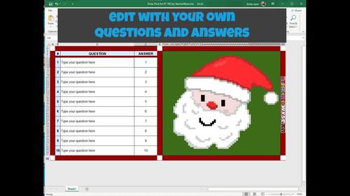Christmas Pixel Art BUNDLE With 7 Editable Self Checking Activities For ...