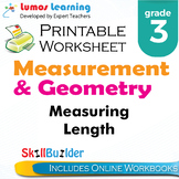 Measuring Length Printable Worksheet, Grade 3 - TPT