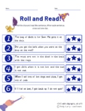 Roll And Read Sentences With Short Vowels With Digraphs - TPT