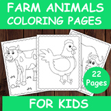 Farm Animals Coloring Pages, Cow, Horse, Pig And More! Coloring Sheets ...