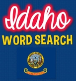 Idaho Word Search - TPT