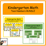 Kindergarten Math Teen Numbers Bundle - Digital Resource - TPT