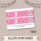Disco Cowgirl Western Bulletin Board Border - Printable - TPT