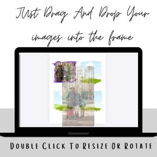 Editable Fill Your Own Canva Frame, Make Your Own Distressed Edge ...