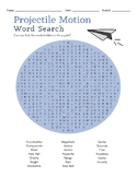 Projectile Motion Word Search - TPT