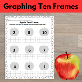 TK Kindergarten Math Graphing Ten Frames 10 Frame Worksheet Apples ...