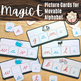 Magic E Montessori Black Cursive Movable Alphabet Phoneme Segmentation ...