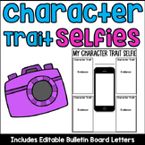 Character Trait Selfie Bulletin Board - TPT