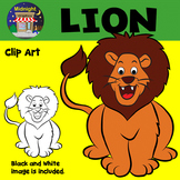 Lion Zoo Animals Clip Art - TPT