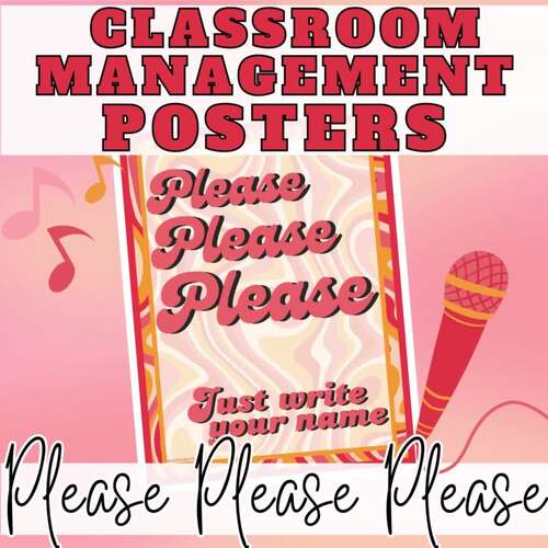 Sabrina Carpenter Please Write Your Name Classroom Management Poster ...
