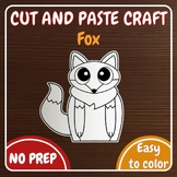 Build A Fox Craft Â¨C Cut And Paste Printable Activity For Kids - TPT