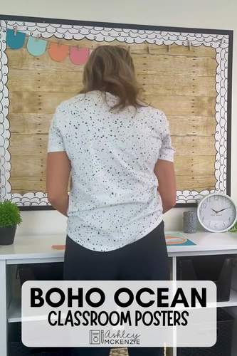 Boho Ocean Classroom Decor | Classroom Posters - Editable! - TPT