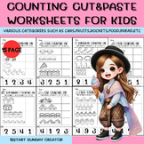 Counting (Categories)number 1-10 Cut And Paste Match To 15 Printables ...