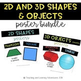 2D And 3D Shapes And Objects Poster Bundle - TPT
