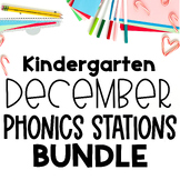 December Phonics Stations Bundle- Gingerbread Themed- Letters, CVC ...