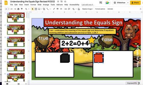 Understanding The Equals Sign First Grade Math Equations - Google ...