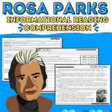 Rosa Parks :Civil Rights Movement Informational Reading Passages ...
