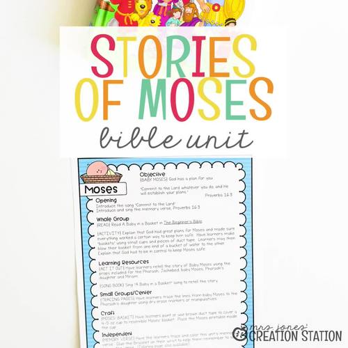 STORIES OF MOSES BIBLE UNIT - TPT