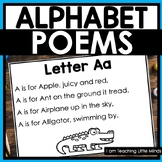 Alphabet Poem Posters & Pocket Chart Cards, Letter Poems Of The Week ...