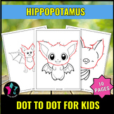 Bat Dot To Dot Worksheets | Fun Connect The Dots Activity For Kids - TPT