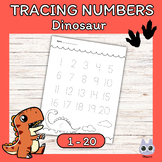 Dinosaur Math Worksheets,line Tracing Teen Numbers To 20,coloring Pages ...