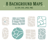 8 Background Maps For Creator (Clip Art) - TPT