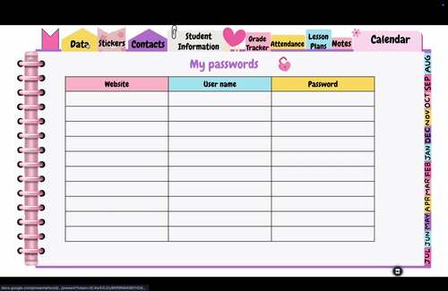 Editable Teacher Planner 2025-2026 | Digital & Printable | Google Doc ...