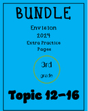 BUNDLE- Envision Math 2024 Grade 3 Topic 12-16 Extra Practice Pages - TPT