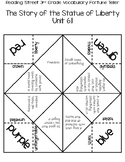 "The Story Of The Statue Of Liberty" Vocabulary Fortune Teller - TPT