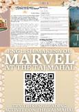 ESL Reading Comprehension + Writing Activity Worksheets On The Taj ...