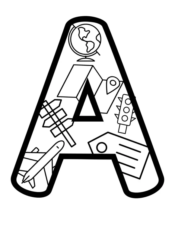 Travel-themed Adventure Classroom Decorations Alphabet Bulletin Board ...