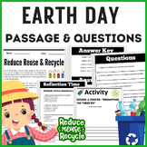 Earth Day Explorers: Reduce, Reuse, Recycle Reading Passage For 4-6 ...