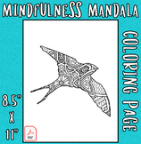 Bird Mandalas Coloring Page B204 | Mindfulness Coloring Pages For Kids ...