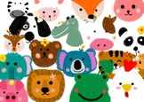 Animal Faces And Heads Bundle Clipart,Animal Faces Clip Art Clip Art - TPT