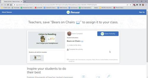 Seesaw Listen-to-Reading: 5 Listening And Comprehension Activities - TPT
