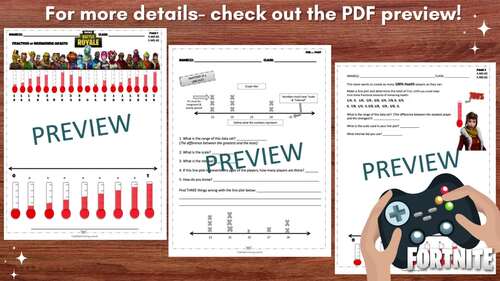 Line Plot Fractions Video Game Lesson/Distance Learning Project; 4th ...